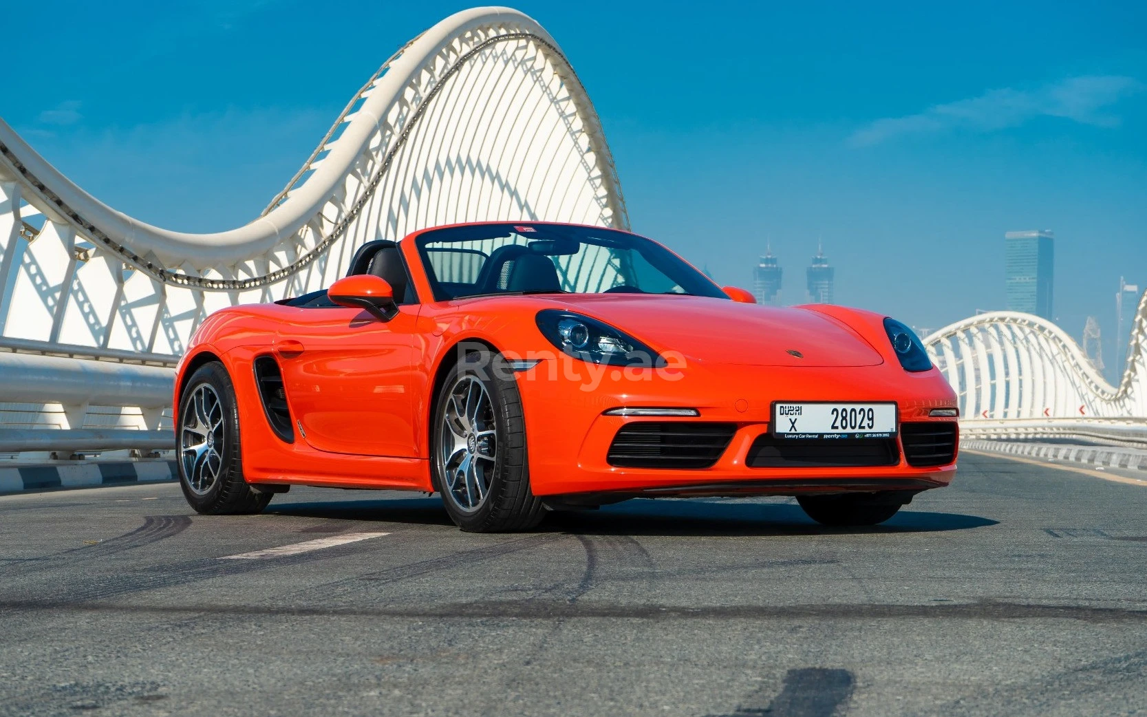 Rent a Porsche Boxster 718 (Orange), 2020 ID-4203, in Dubai - Evolve