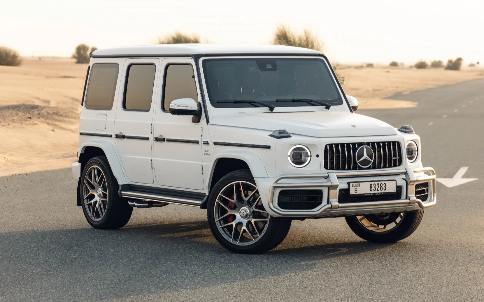 Rent a Mercedes G63 AMG (White), 2022 ID-5387, in Sharjah - Evolve